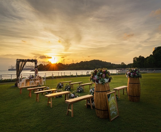 Keppel Bay Marina Wedding Just Married: Matthew Eyerly Gilbert And